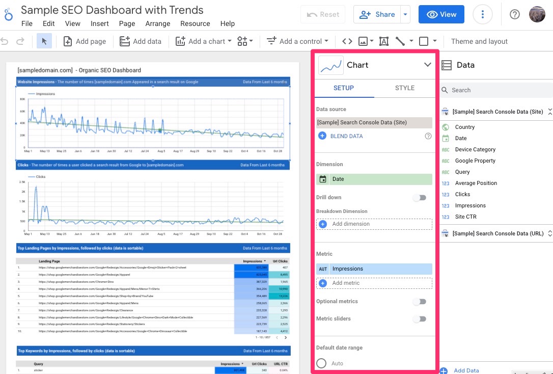 How to Build an SEO Dashboard with Data Studio + Free Template